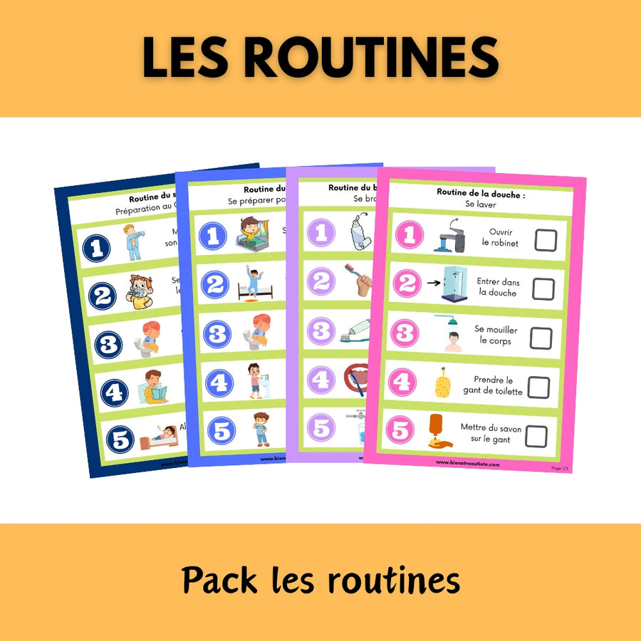 Pack Les Routines - Guide Visuel pour l'Autonomie des Personnes ...